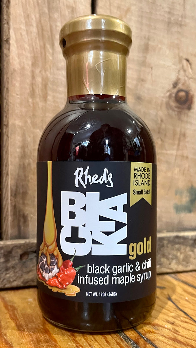 Rhed’s Black Gold (black garlic and chili infused maple syrup), 12 oz ...