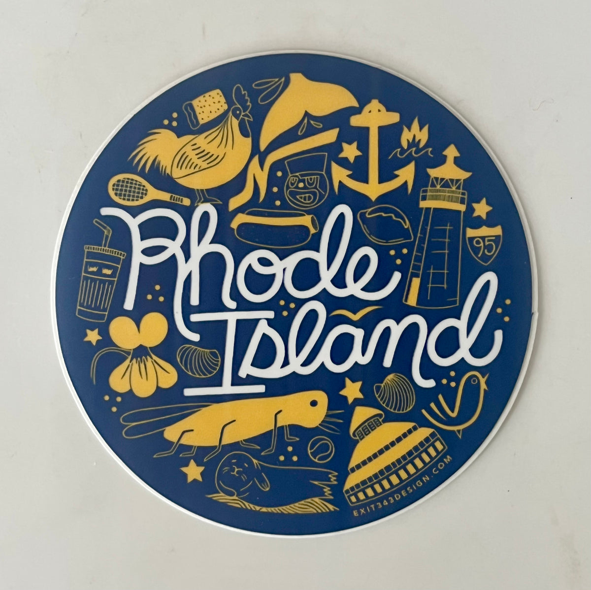 RI Icons Sticker – Newport Original