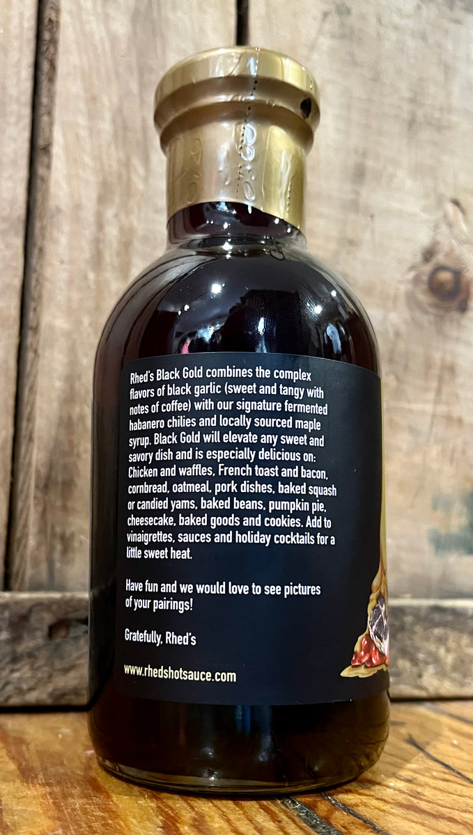 Rhed’s Black Gold (black garlic and chili infused maple syrup), 12 oz ...