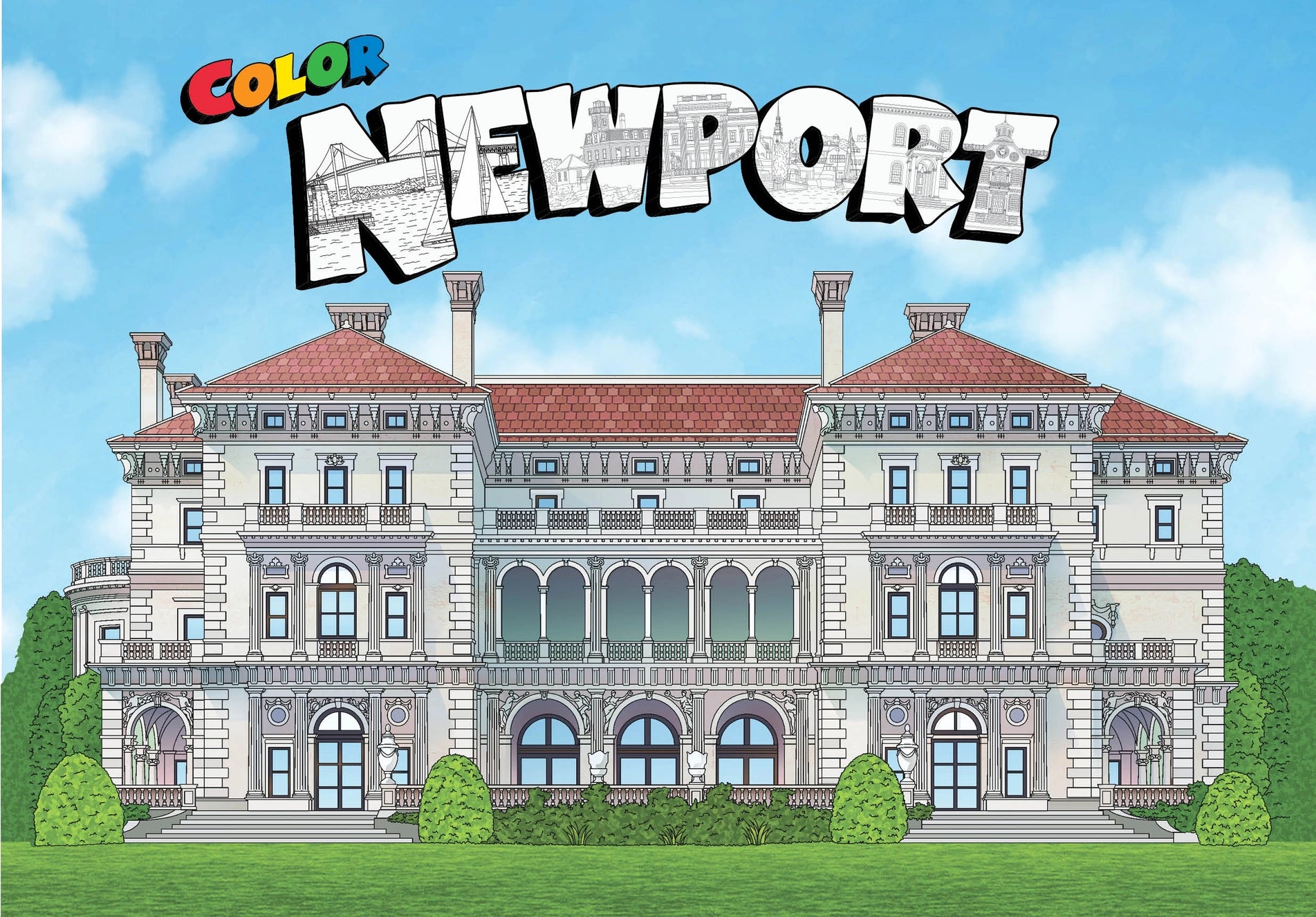 Color Our Town Coloring Guidebook – Newport Original