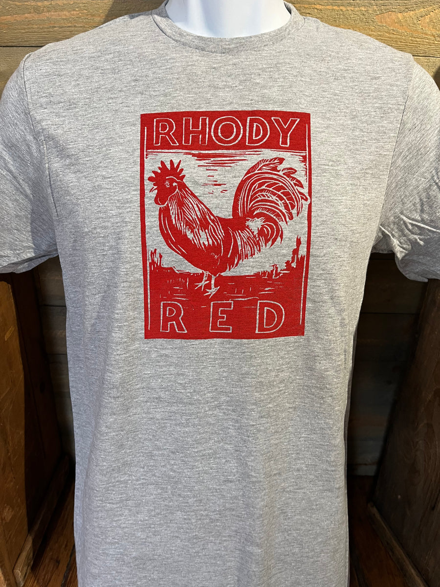 Rhody Red Tshirt, by Pixel Palmer – Newport Original